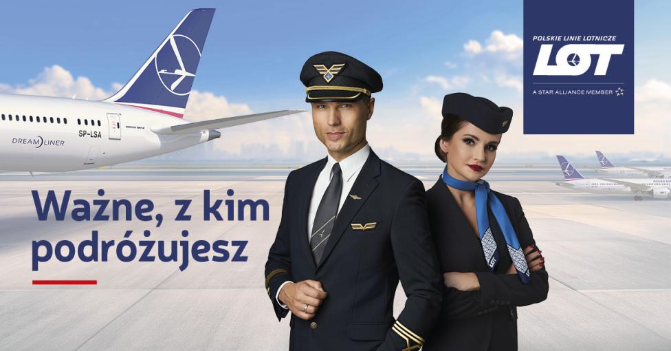 Nowa odsłona kampanii wizerunkowej "Ważne, z kim podróżujesz" Polskich Linii Lotniczych LOT ...